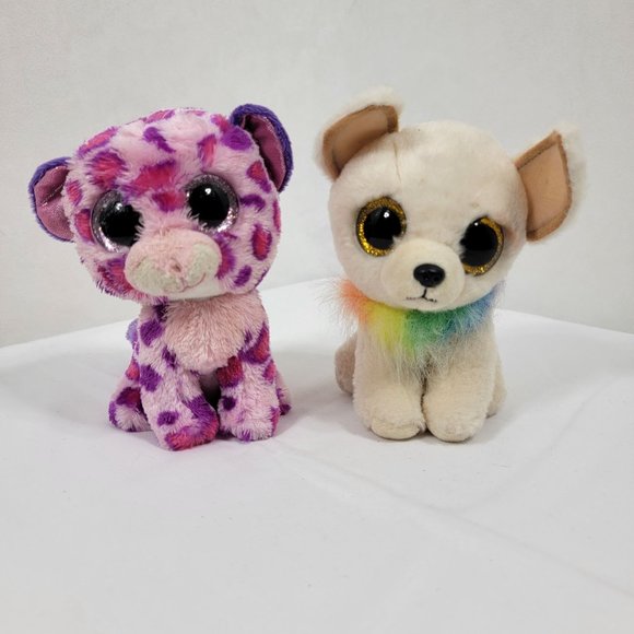 Ty | Toys | Ty Beanie Babies Glamour The Leopard And Chewey The ...